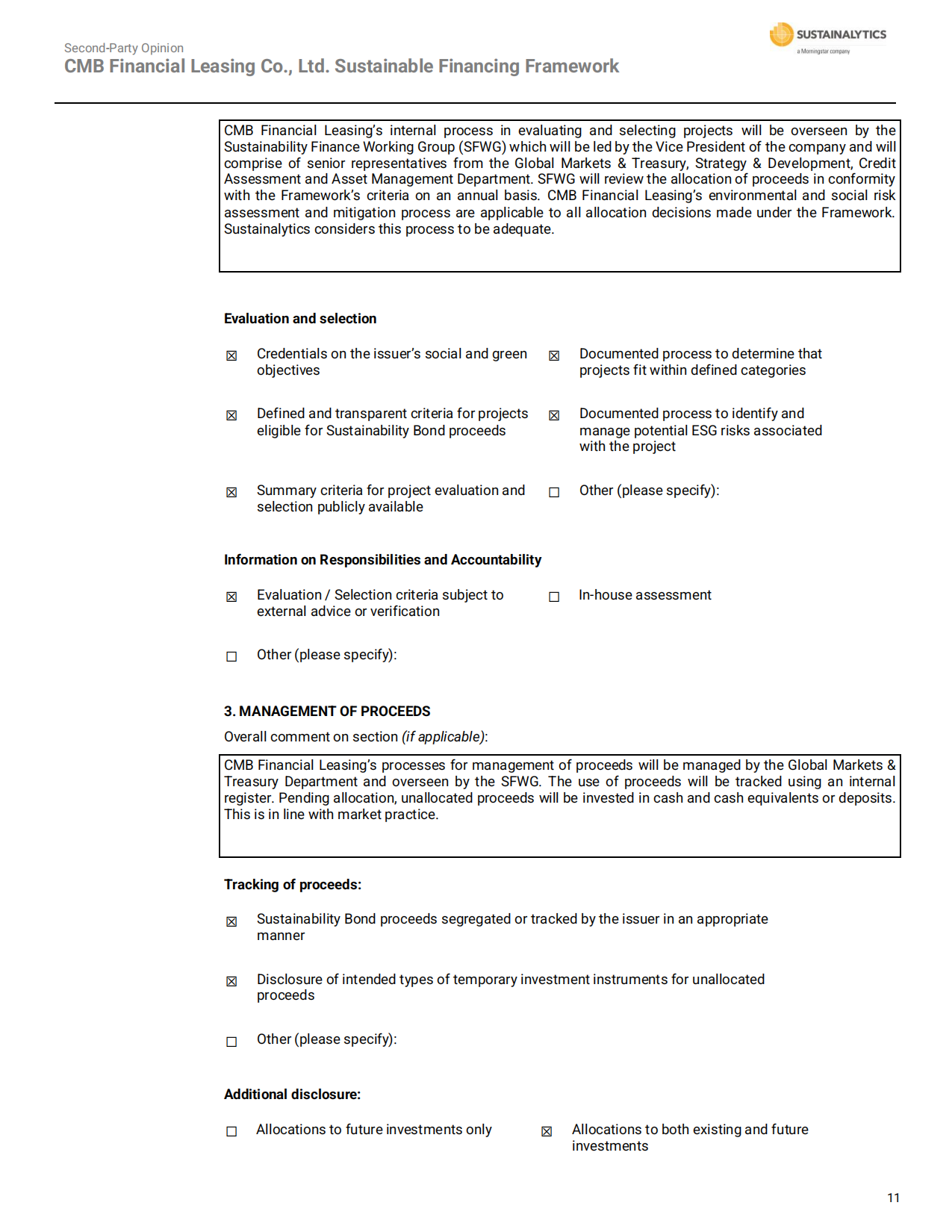 Second-party Opinion on CMB Financial Leasing Co., Ltd.'s SUSTAINABLE ...